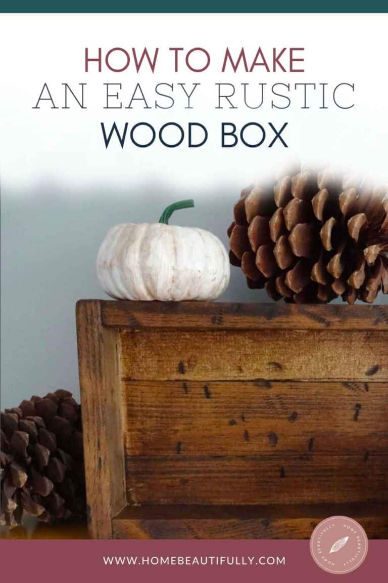 How to Make Rustic Wood Box … on a Budget!