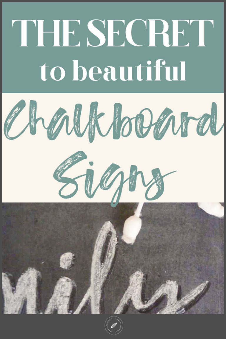 5 Amazingly Easy Steps to Make a Beautiful Chalkboard Sign!