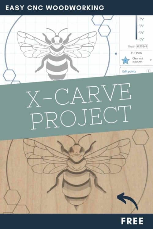 Download This Clever Free Bee SVG File! Also as DXF, PNG, and JPG!
