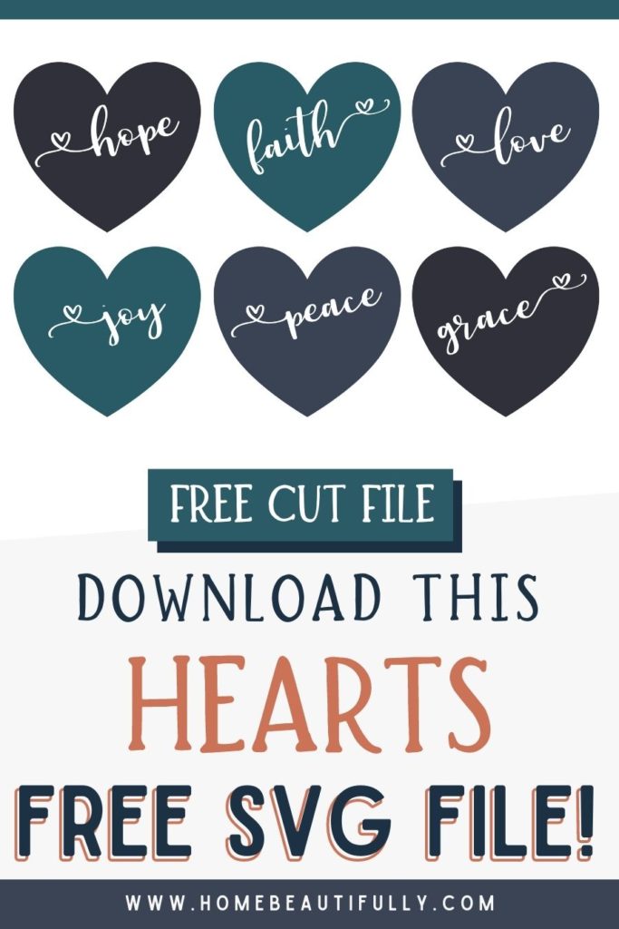 Hearts with Words Collection 1 | Home Beautifully | Free SVG Files
