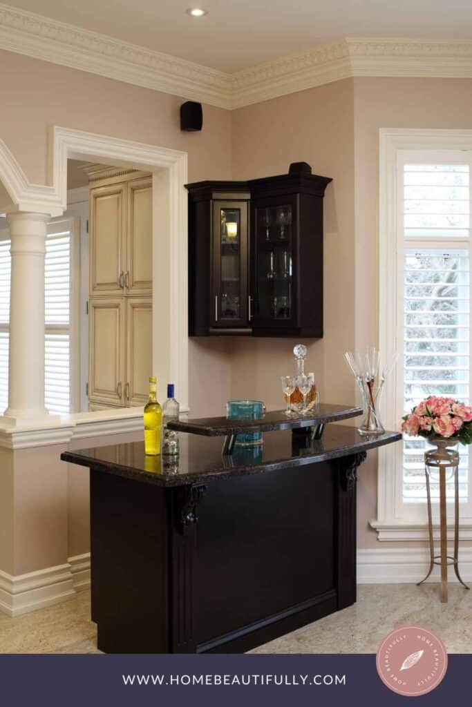 How to Build a Home Bar Out of Kitchen Cabinets [DIY Dry Bar]