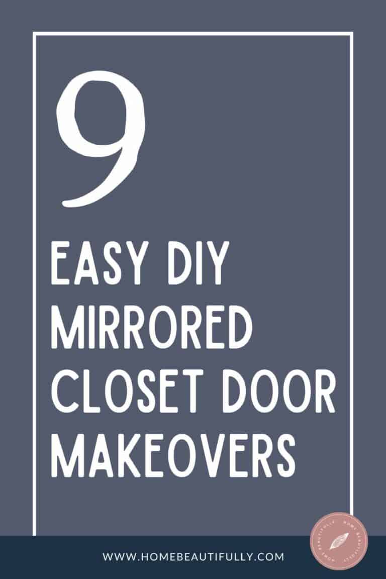 9 Amazing DIY Mirrored Closet Door Makeovers [Cheap & Easy]